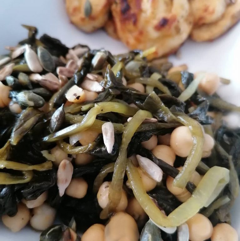 Fermented Wild Garlic, Chickpea and Marinated Halloumi – Forage UK